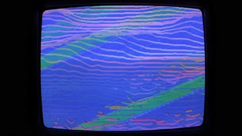 Damaged VHS TV Static Loop. Trippy Analo... | Stock Video | Pond5