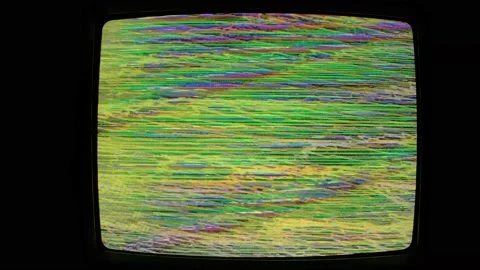 Damaged VHS TV Static Loop. Trippy Analo... | Stock Video | Pond5