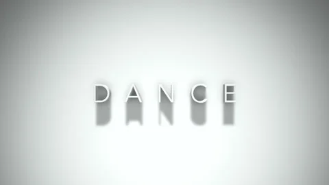 Dance 3D title animation text with shado... | Stock Video | Pond5