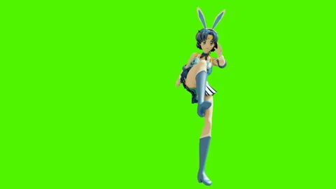 Dance animation of a beautiful cartoon g... | Stock Video | Pond5