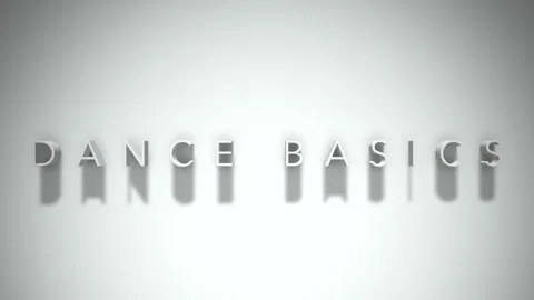 dance basics 3D title animation white te... | Stock Video | Pond5