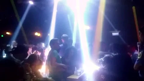 Dance Club Rave, Crowd Of People Dancing... | Stock Video | Pond5