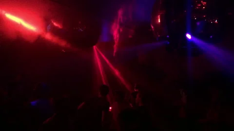 Dance Club Rave Party , Crowd of People ... | Stock Video | Pond5