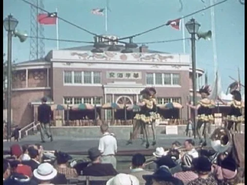 Dancers and strong men on stage at the N... | Stock Video | Pond5