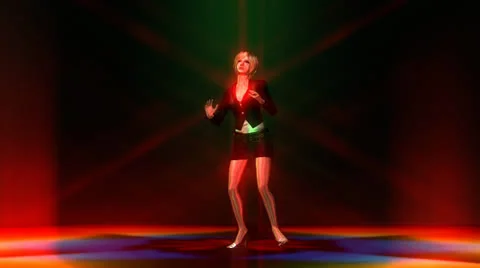 dancing girl animation | Stock Video | Pond5