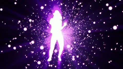 The dancing girl in digital space | Stock Video | Pond5