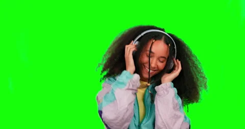 Dancing, green screen and woman with hea... | Stock Video | Pond5