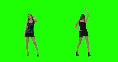 Dancing on Green Screen | Stock Video | Pond5