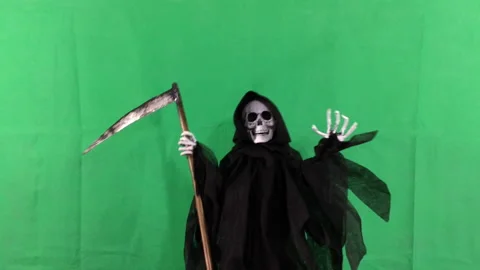 Dancing Grim Reaper On Green Screen | Stock Video | Pond5