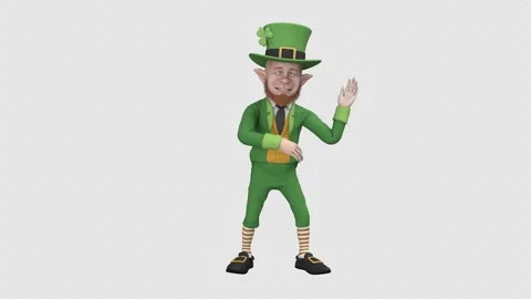 Dancing Leprechaun - 3d render looped wi... | Stock Video | Pond5