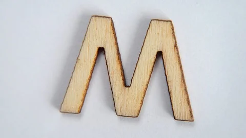 Dancing letter M of the English alphabet... | Stock Video | Pond5