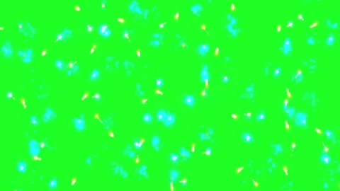 Dancing light sparks on green screen | Stock Video | Pond5