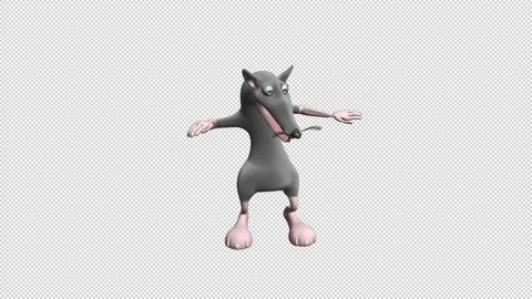 Dancing mouse. 3D realistic professional... | Stock Video | Pond5