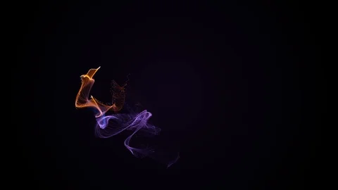 Dancing particle effect, 4K abstract ani... | Stock Video | Pond5