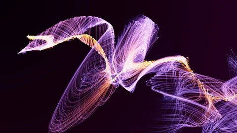 Dancing particle effect, 4K abstract ani... | Stock Video | Pond5