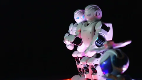 Dancing robot. Close - up of smart robot... | Stock Video | Pond5