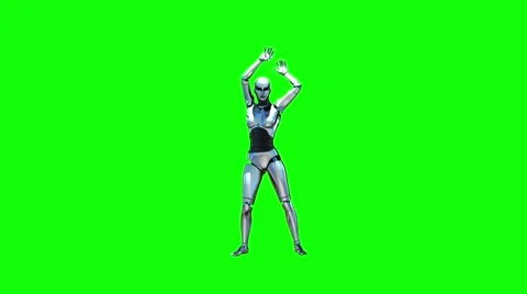 Robot Dance Green Screen Stock Video Footage | Royalty Free Robot Dance ...