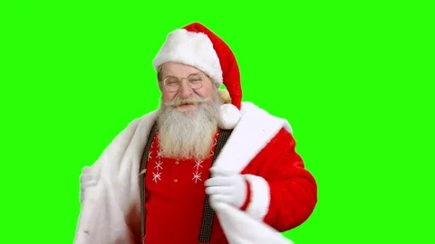 Dancing Santa on green background. | Stock Video | Pond5