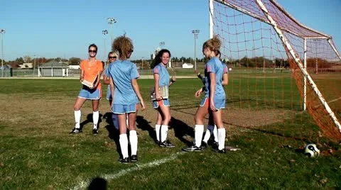 Dancing, Soccer Players, Females, Girls ... | Stock Video | Pond5