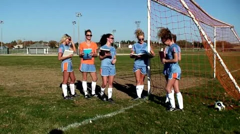 Girls Playing Soccer Stock Video Footage | Royalty Free Girls Playing ...