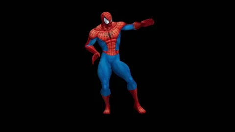 Dancing Spider-Man. 3D animation of Spid... | Stock Video | Pond5