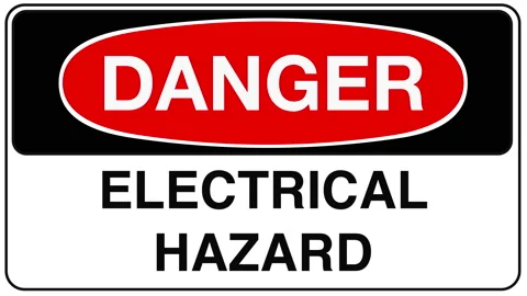 Danger Electrical Hazard Sign Animation ... | Stock Video | Pond5