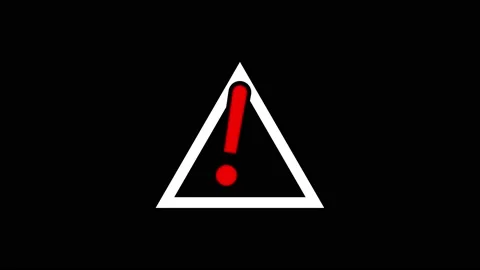 Exclamation Mark Sign Icon Stock Footage ~ Royalty Free Stock Videos ...