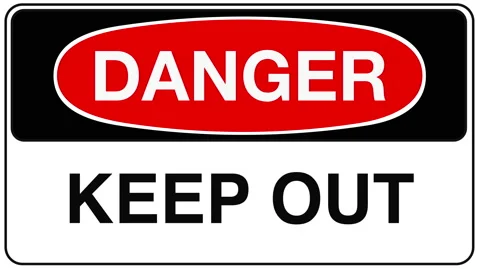Danger Keep Out Sign Animation on White ... | Stock Video | Pond5