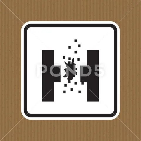 Danger Of Molten Metal Symbol Sign Isolate On White Background,Vector ...
