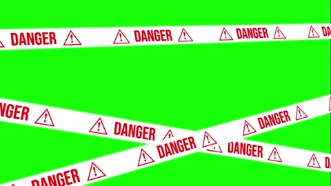 Danger Sign Red Barricade 4K Animation, ... | Stock Video | Pond5