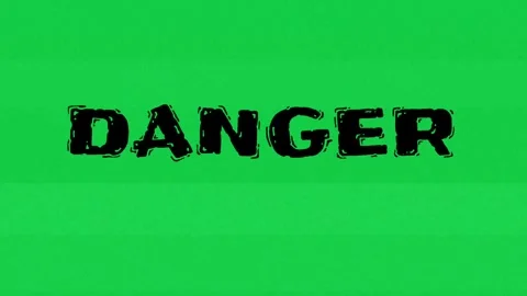 Danger Green Screen Stock Video Footage | Royalty Free Danger Green ...