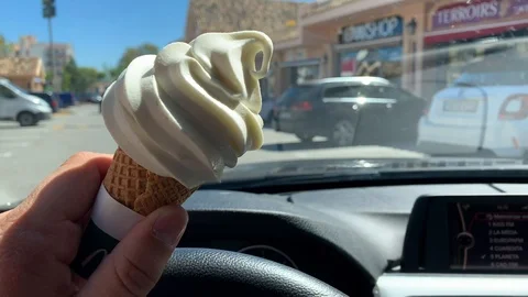 dangerous summer driver driving distract... | Stock Video | Pond5