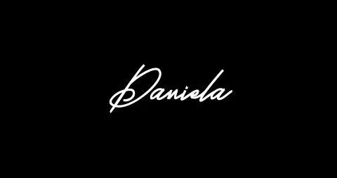 Daniela Woman's Name Lettering Animation... | Stock Video | Pond5