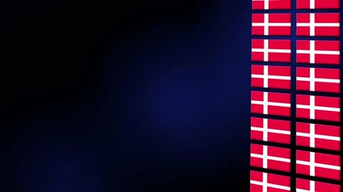 Danish Denmark Flag Animated Background ... | Stock Video | Pond5