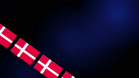 Danish Denmark Flag Animated Background ... | Stock Video | Pond5