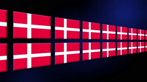 Danish Denmark Flag Animated Background ... | Stock Video | Pond5