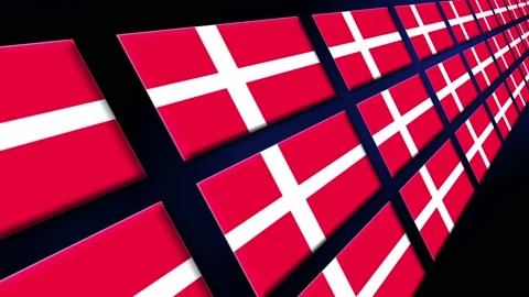 Danish Denmark Flag Animated Background ... | Stock Video | Pond5