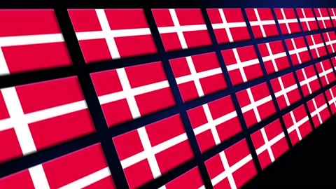 Danish Denmark Flag Animated Background ... | Stock Video | Pond5