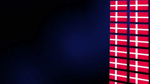 Danish Denmark Flag Animated Background ... | Stock Video | Pond5