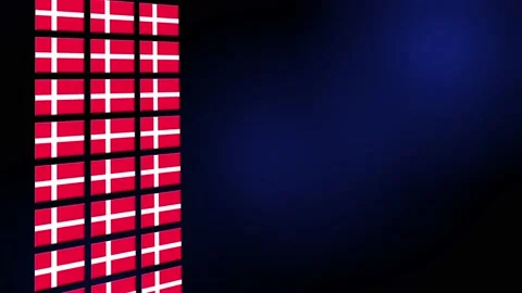 Danish Denmark Flag Animated Background ... | Stock Video | Pond5