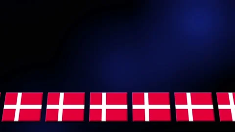 Danish Denmark Flag Animated Background ... | Stock Video | Pond5