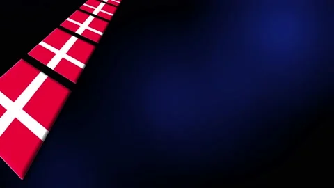 Danish Denmark Flag Animated Background ... | Stock Video | Pond5