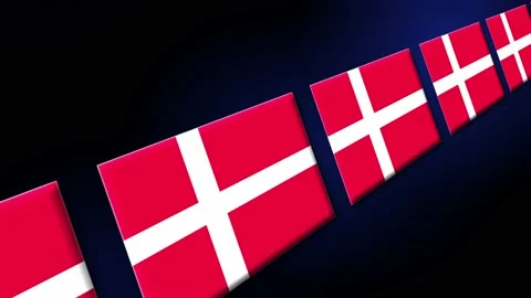 Danish Denmark Flag Animated Background ... | Stock Video | Pond5