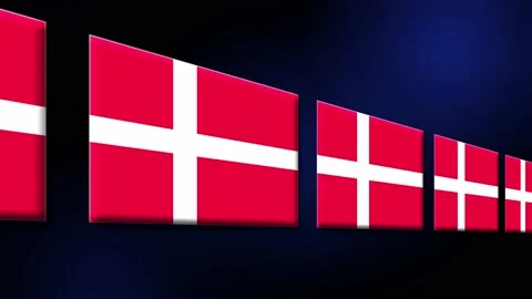 Danish Denmark Flag Animated Background ... | Stock Video | Pond5