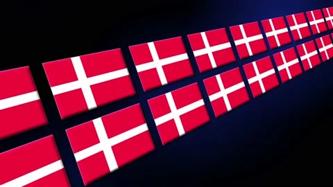 Danish Denmark Flag Animated Background ... | Stock Video | Pond5