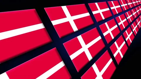 Danish Denmark Flag Animated Background ... | Stock Video | Pond5