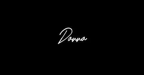 Danna Woman's Name in Hand Lettering Bru... | Stock Video | Pond5