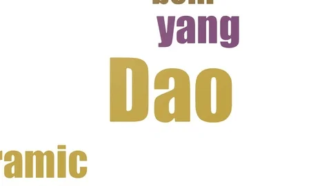 Dao Word Cloud Animated Isolated On Whit... | Stock Video | Pond5