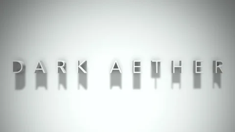 dark aether 3D title animation with shad... | Stock Video | Pond5