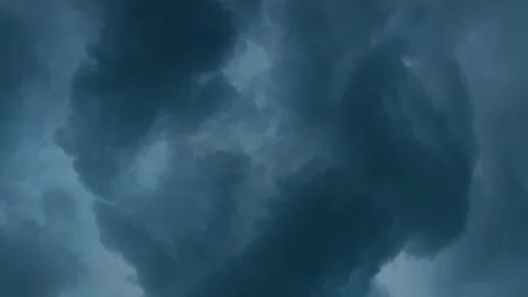 Dark angry storm clouds looping backgrou... | Stock Video | Pond5